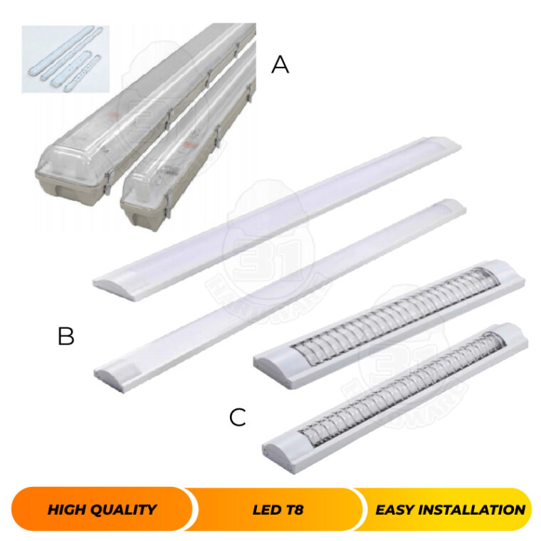 LED T8 CASING FITTING SINGLE LOUVER FITTING OUTDOOR CASING - 31 ...