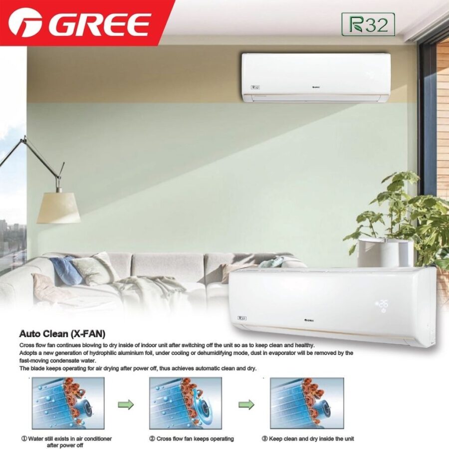 GREE AIR CONDITIONER R32 LOMO32 NON-INVERTER SERIES - 31 Hardware (Check)