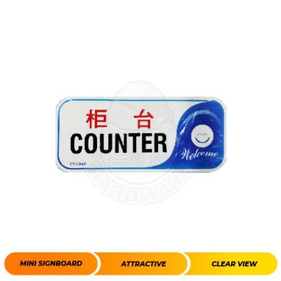 MINI SIGNBOARD - COUNTER - 31 Hardware